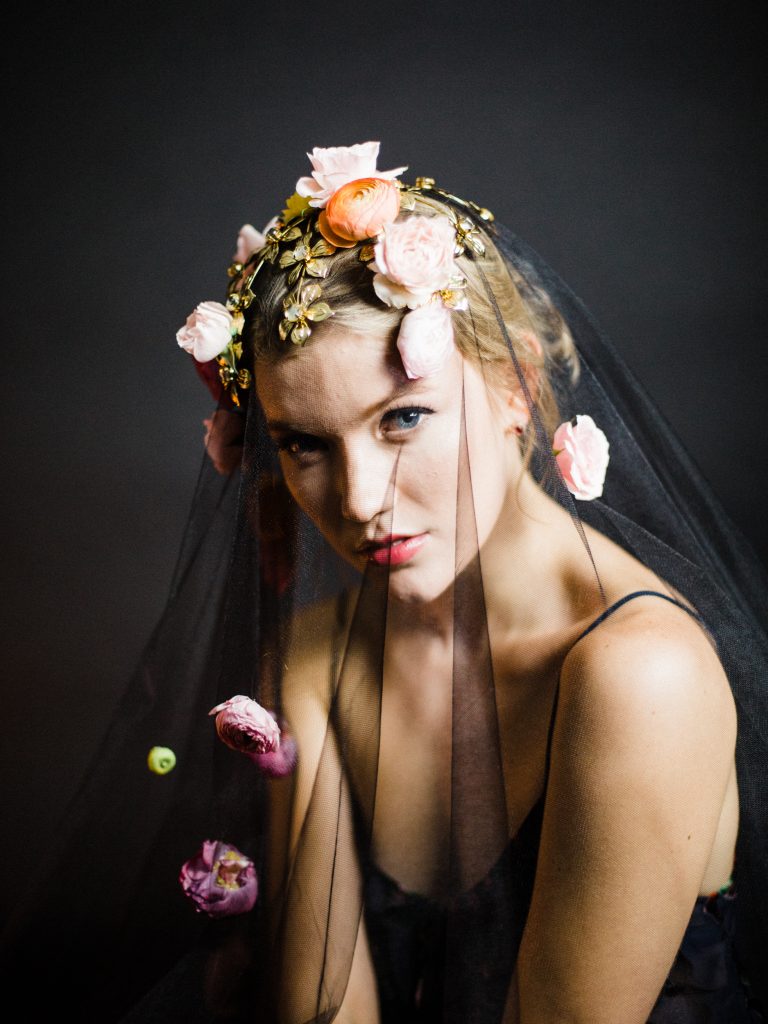 Kat: Dark & Moody Floral Boudoir - Live View Studios